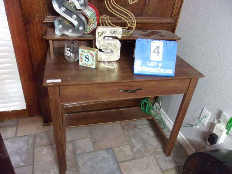 WALNUT GRAIN SMALL SINGLE DRAWER DEST - Bentley & Associates, LLC