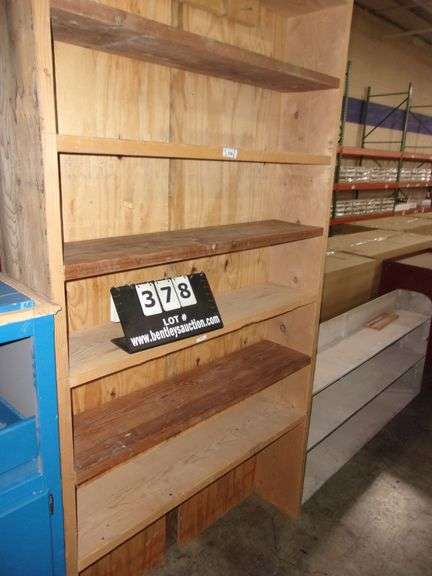 8FT. WOOD BOOK SHELF - Bentley & Associates, LLC