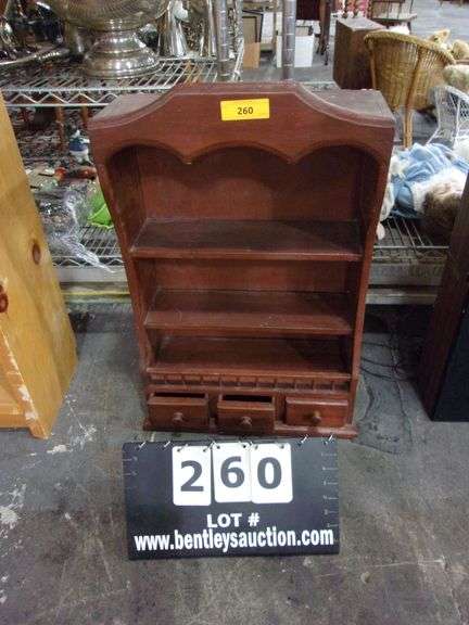 WOODEN DISPLAY SHELVING UNIT - Bentley & Associates, LLC