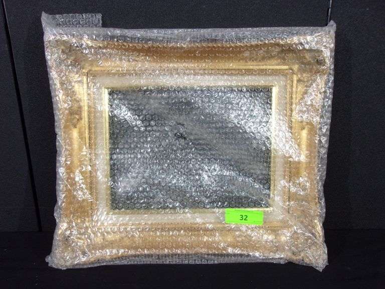 GOLD PAINTED ORNATE FRAME W/ BEIGE VELVET INLAY 18 X 15 - Bentley ...