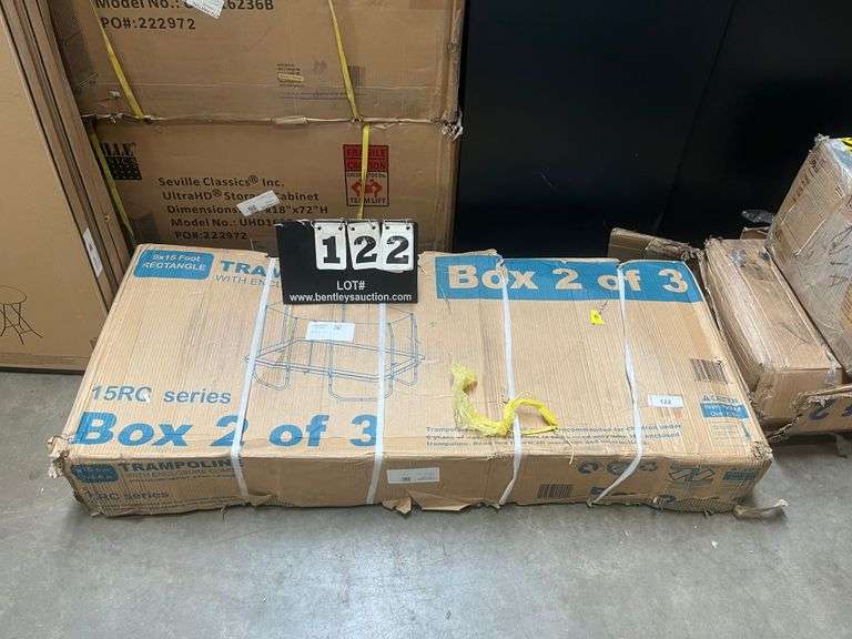 TRAMPOLINE - BOX 2 OF 3 - MISSING BOXES 1 & 3, 1SRC SERIES, USED, AS IS ...