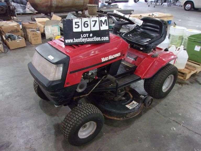 YARD MACHINES 12.5HP 38” LAWN RIDING MOWER - Bentley & Associates, LLC