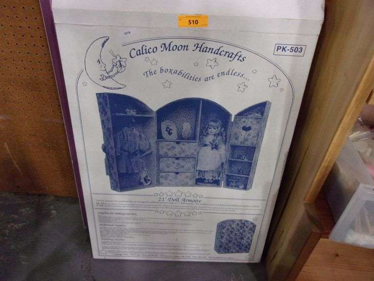 CALICO MOON HANDCRAFTS 21 DOLL ARMOIRE & PUZZLE CADDY - Bentley ...