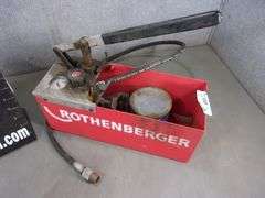 ROTHENBERGER TP25 PRESSURE TESTING PUMP - Bentley & Associates, LLC