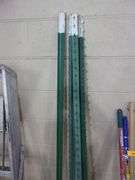 4 GREEN METAL 6FT. POSTS, GREY METAL POST HOLE DRIVE - Bentley ...