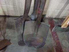 3 LONG WOODEN HANDLED SHOVELS - Bentley & Associates, LLC