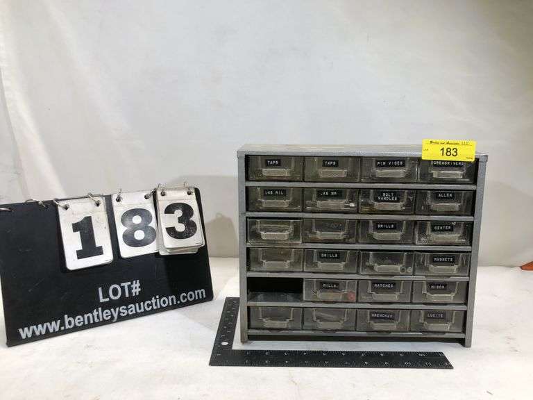 24-BIN BOLT BIN: ASSORTED HARDWARE - MISSING 1 BINS - Bentley ...