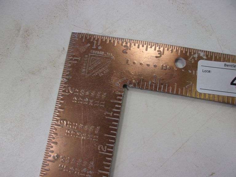 METAL CARPENTER'S SQUARE/ANGLE TOOL - Bentley & Associates, LLC