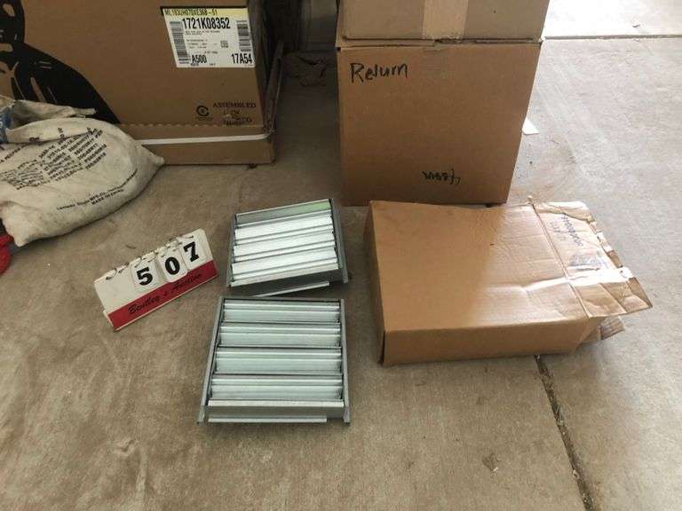 BOX: BLADE DAMPERS, 9" X 9" - Bentley & Associates, LLC