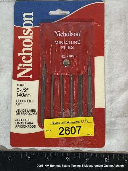 NICHOLSON 42030 MINIATURE FILES - Bentley & Associates, LLC