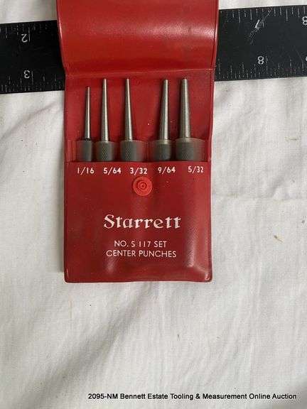 STARRETT S-117 CENTER PUNCHES SET - Bentley & Associates, LLC