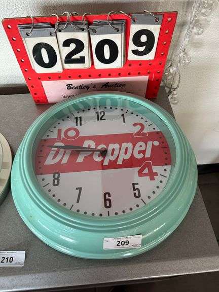 DR. PEPPER WALL CLOCK - Bentley & Associates, LLC