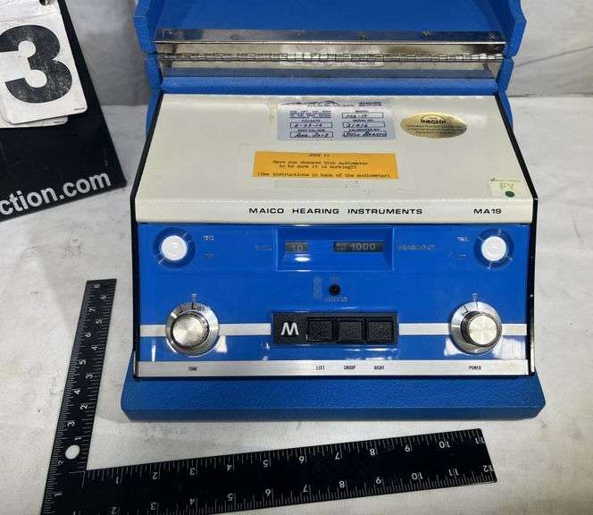 MAICO HEARING INSTRUMENTS MA-19 HEARING TEST AUDIOMETER - Bentley ...