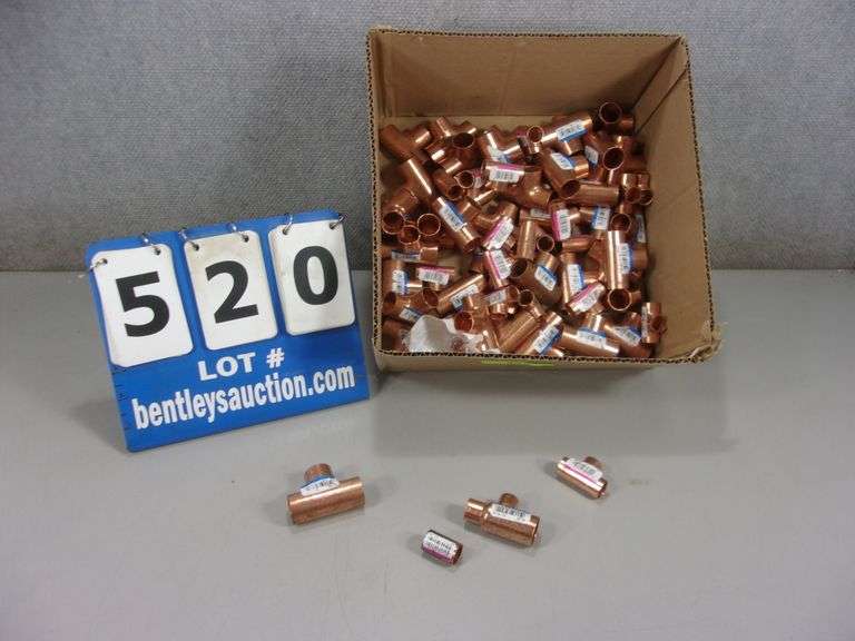 BOX: ASSORTED SIZED COPPER T-JOINTS - Bentley & Associates, LLC