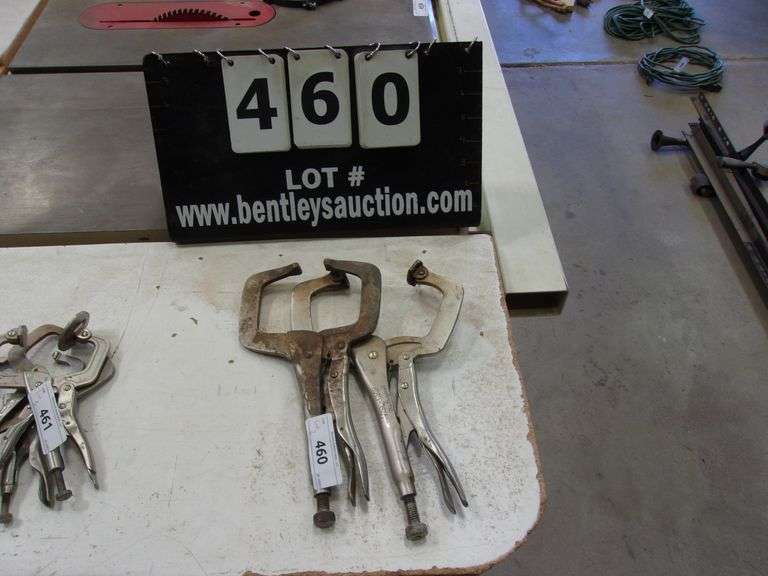 LARGE VICE GRIP CLAMPS (2) - Bentley & Associates, LLC