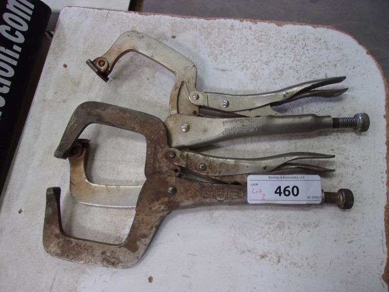 LARGE VICE GRIP CLAMPS (2) - Bentley & Associates, LLC