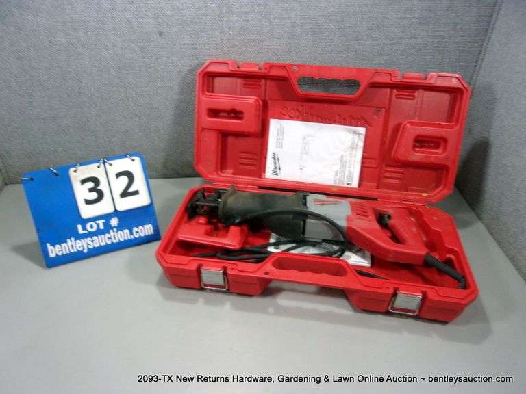 MILWAUKEE SAWZALL RECIPROCATING SAW, SERIAL #C25D3201414988 - Bentley ...