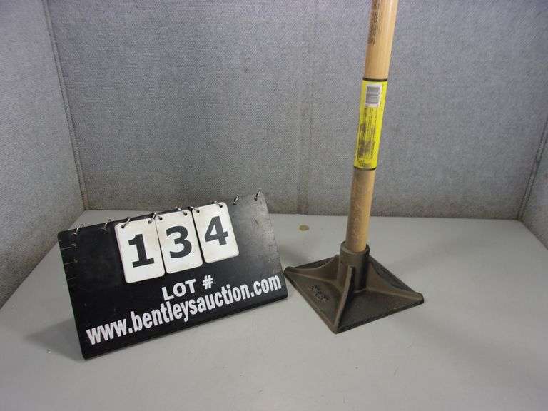 COLLINS AXE ASH HANDLE TAMPER, 8 X 8 - Bentley & Associates, LLC