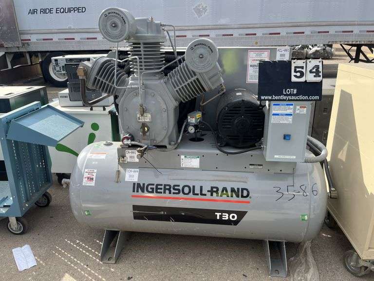INGERSOLL RAND T-30 AIR COMPRESSOR - Bentley & Associates, LLC