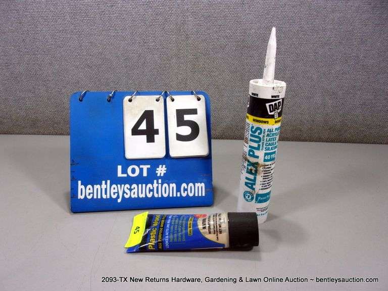 DAP WHITE ALL PURPOSE ACRYLIC LATEX CAULK & SILICONE & DAP PLASTIC WOOD ...