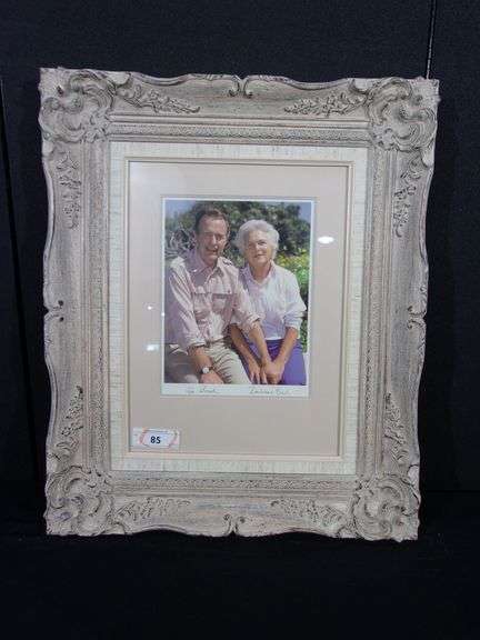 GEORGE & BARBARA SIGNED PHOTOGRAPH 23.5 X 19.5 - Bentley & Associates, LLC