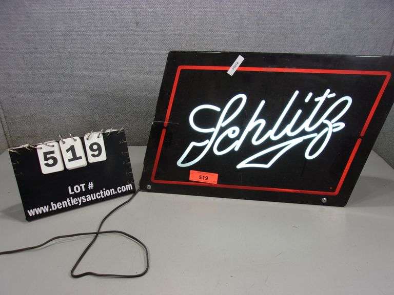 SCHLITZ ILLUMINATED SIGN - Bentley & Associates, LLC