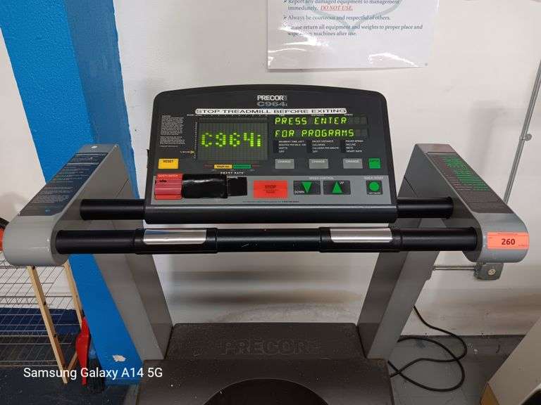 PRECOR C964 TREADMILL - Bentley & Associates, LLC