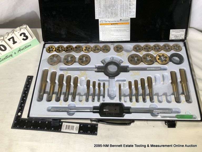 PITTSBURGH 45-PIECE SAE TAP & DIE SET - MISSING PARTS - Bentley ...