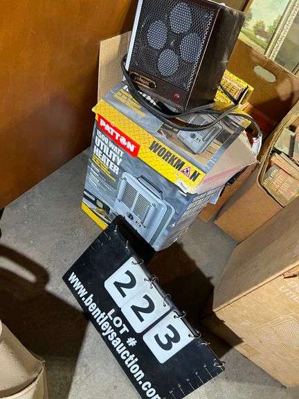 PATTON 1500 WATT UTILITY HEATER AND PELONIS DESK HEATER (2X MONEY ...