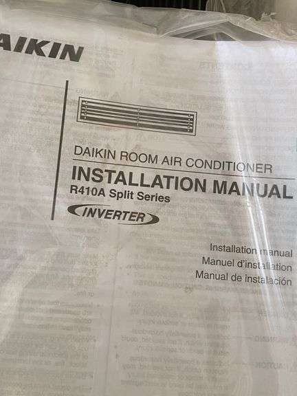 DAIKIN R410A ROOM AIR CONDITIONER - Bentley & Associates, LLC