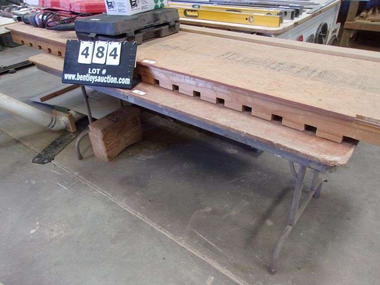 FOLDING LEG WOOD TOP TABLE, 72" X 30" - Bentley & Associates, LLC