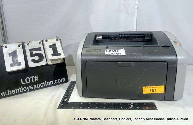 HP LASERJET 1012 - Bentley & Associates, LLC