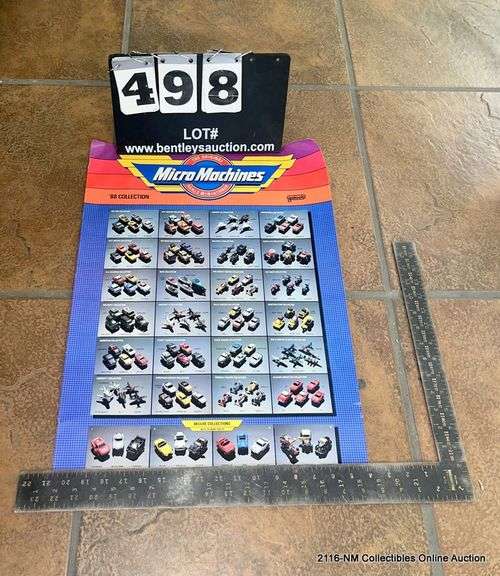 GALOOB MICRO MACHINES THE ORIGINAL SCALE MINIATURES POSTER, 17" X 22 ...