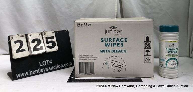JUNIPER CLEAN SURFACE WIPES W/ BLEACH - Bentley & Associates, LLC