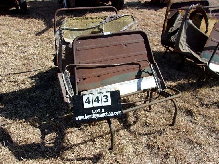 3 ANTIQUE SCHOOL BUS BENCHES - Bentley & Associates, LLC