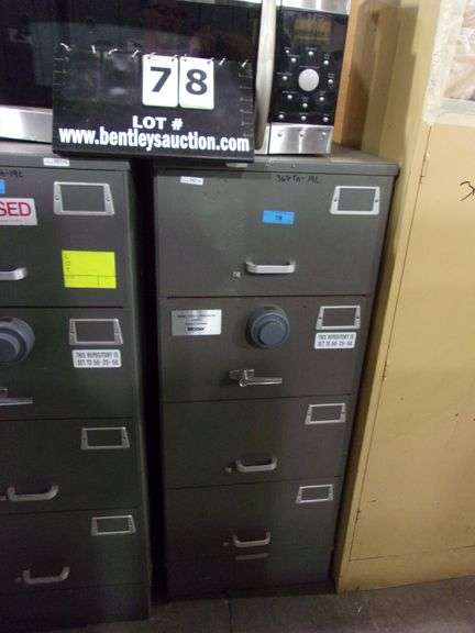 MOSLER GREY METAL 4 DRAWER FILING SAFE - Bentley & Associates, LLC