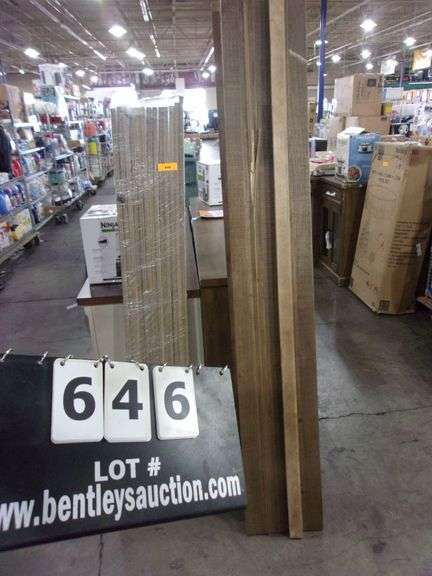 STAINED WOODEN BED SLATS & RAILS - POSSIBLY FULL SIZE - Bentley ...