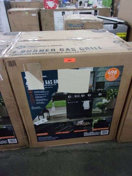 MEMBERS MARK 4 BURNER GAS GRILL- 55.1"X25"X48.8" - Bentley & Associates ...