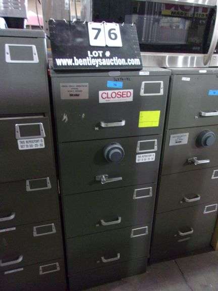 MOSLER GREY METAL 4 DRAWER FILING SAFE - Bentley & Associates, LLC
