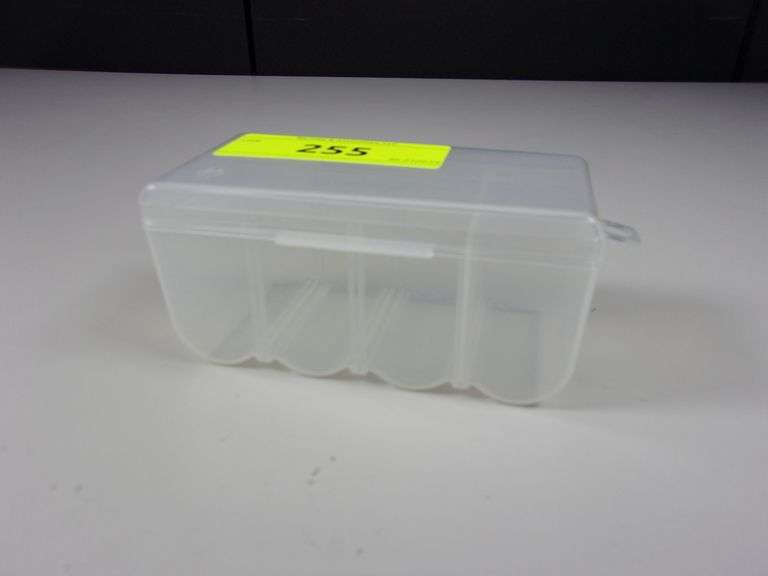 4 CHAMBERED PLASTIC COIN CONTAINER - Bentley & Associates, LLC