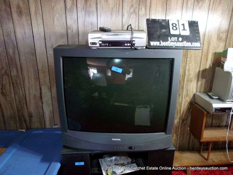 TOSHIBA BLACK BOX TV W/ SANYO VHS PLAYER - Bentley & Associates, LLC