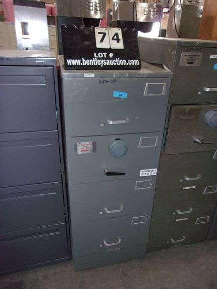 MOSLER GREY METAL 4 DRAWER FILING SAFE - Bentley & Associates, LLC