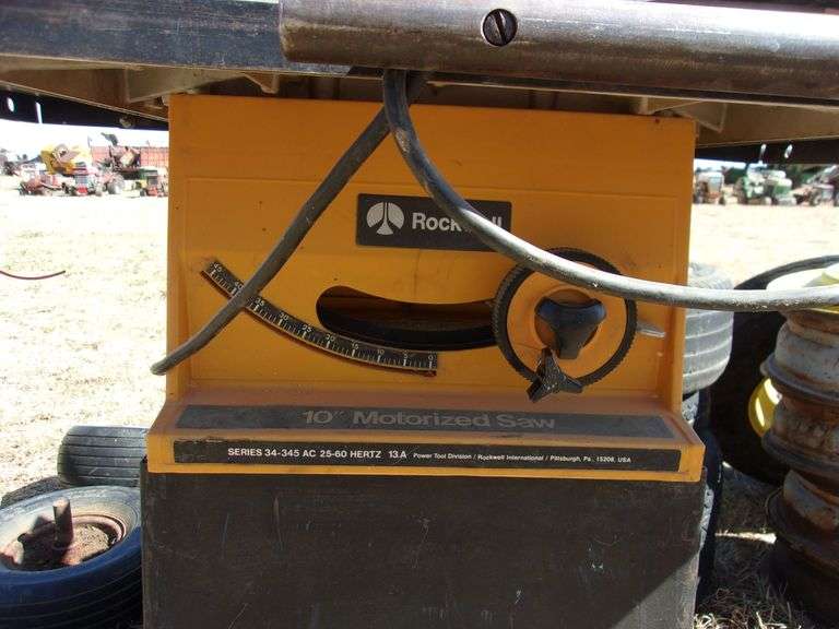 ROCKWELL 10" MOTORIZED SAW SERIES #34-345 - Bentley & Associates, LLC