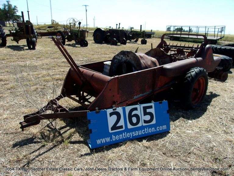 ANTIQUE PULL TYPE CHAIN DRIVE MANURE SPREADER - Bentley & Associates, LLC