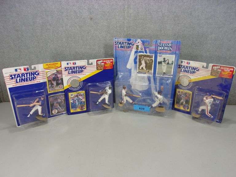 LOT: (4) STARTING LINEUP KEN GRIFFEY JR, MARK GRACE, GREG JEFFERIES, (2 ...