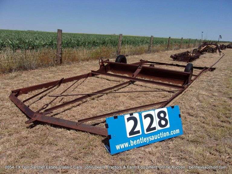 ANTIQUE 9' X 28' GROUND LEVEL MULTI-ANGLE DRAG BLADE - Bentley ...