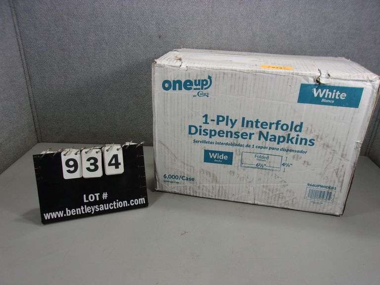 ONE UP 1 PLY INTERFOLD DISPENSER NAPKINS - Bentley & Associates, LLC