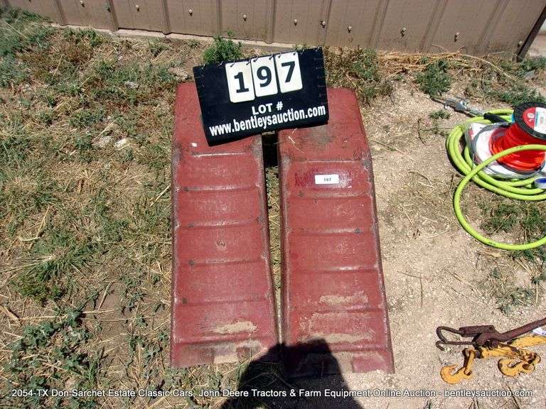 LOT: 2 RED METAL DRIVE-ON CAR RAMPS - Bentley & Associates, LLC