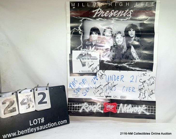 AUTOGRAPHED POSTER OF RAIL - Bentley & Associates, LLC