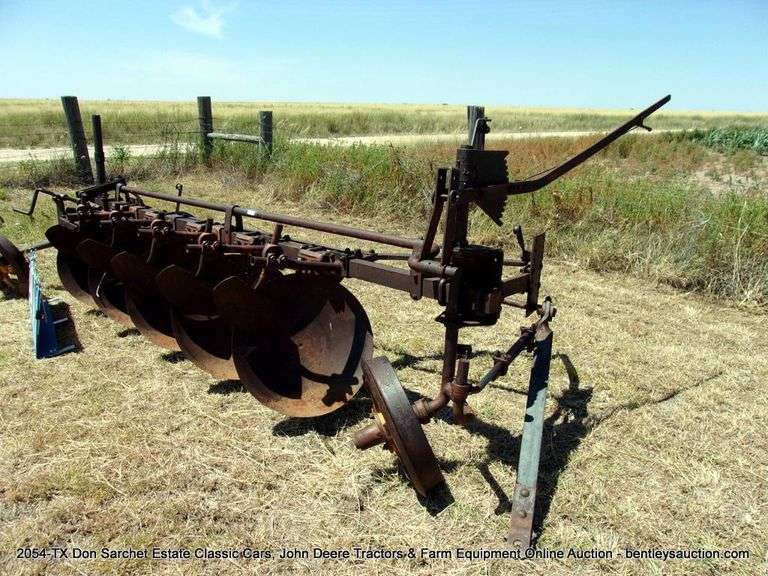 ANTIQUE MINNEAPOLIS MOLINE 10' 5-DISC ONE-WAY STEEL WHEEL PLOW ...